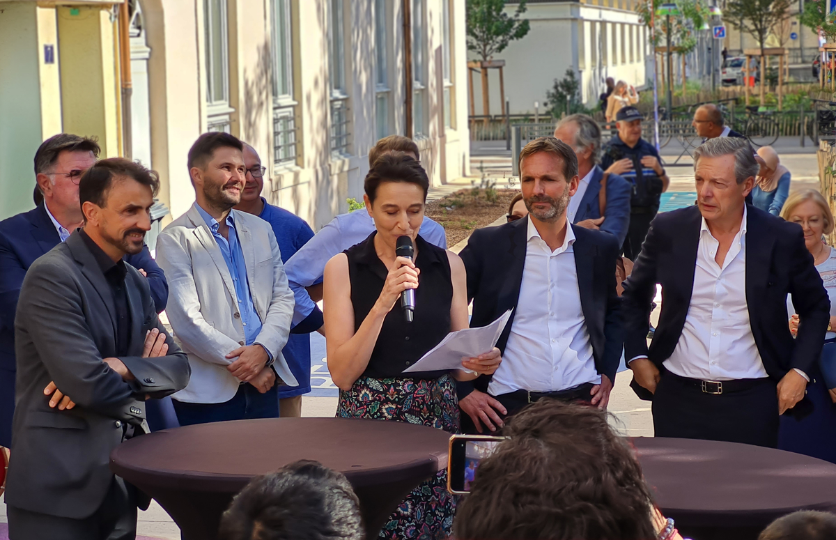 Inauguration de la « rue des enfants » - École Louis Pradel Lyon 6